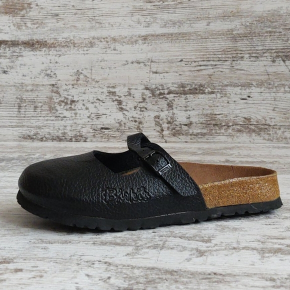 Birkenstock | Shoes | Sz 37 Birkenstock Black Slide Mary Jane Mule ...